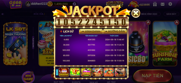 G666.WIN - G666 GAME, ĐÁ GÀ, LIVE BACCARAT, THỂ THAO, NỔ HŨ, BẮN CÁ ...